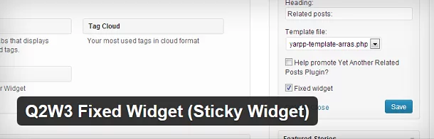 Hoe maak je sticky sidebar widgets in WordPress? - Webtalis
