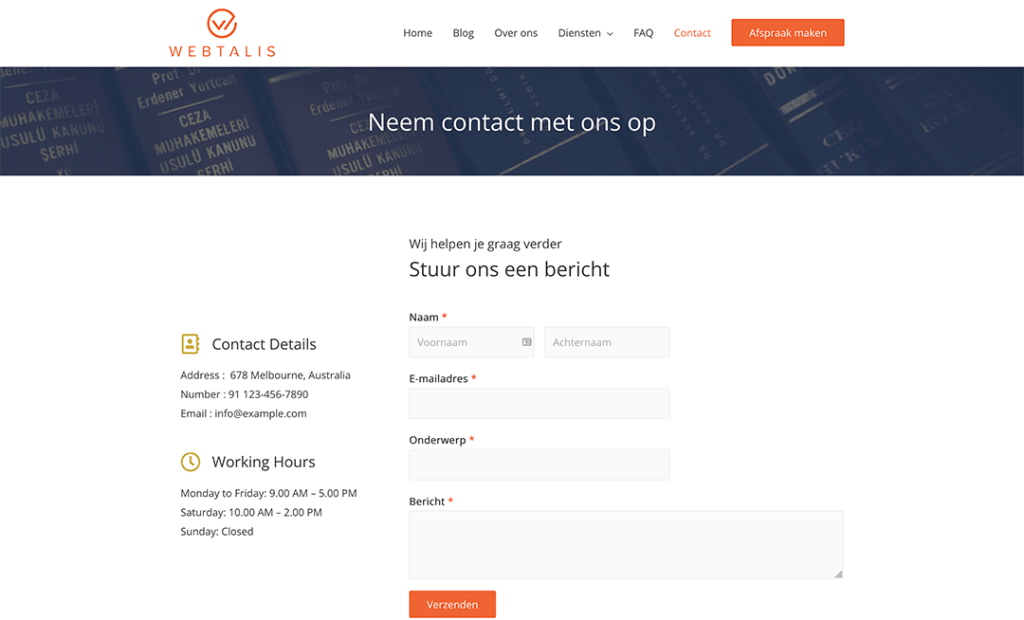 Contactformulier maken in WordPress 2025 - Webtalis