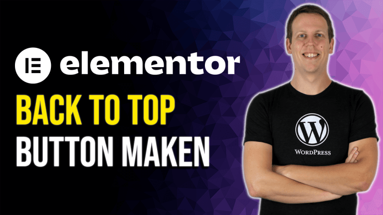 Elementor back to top button maken in WordPress - Webtalis